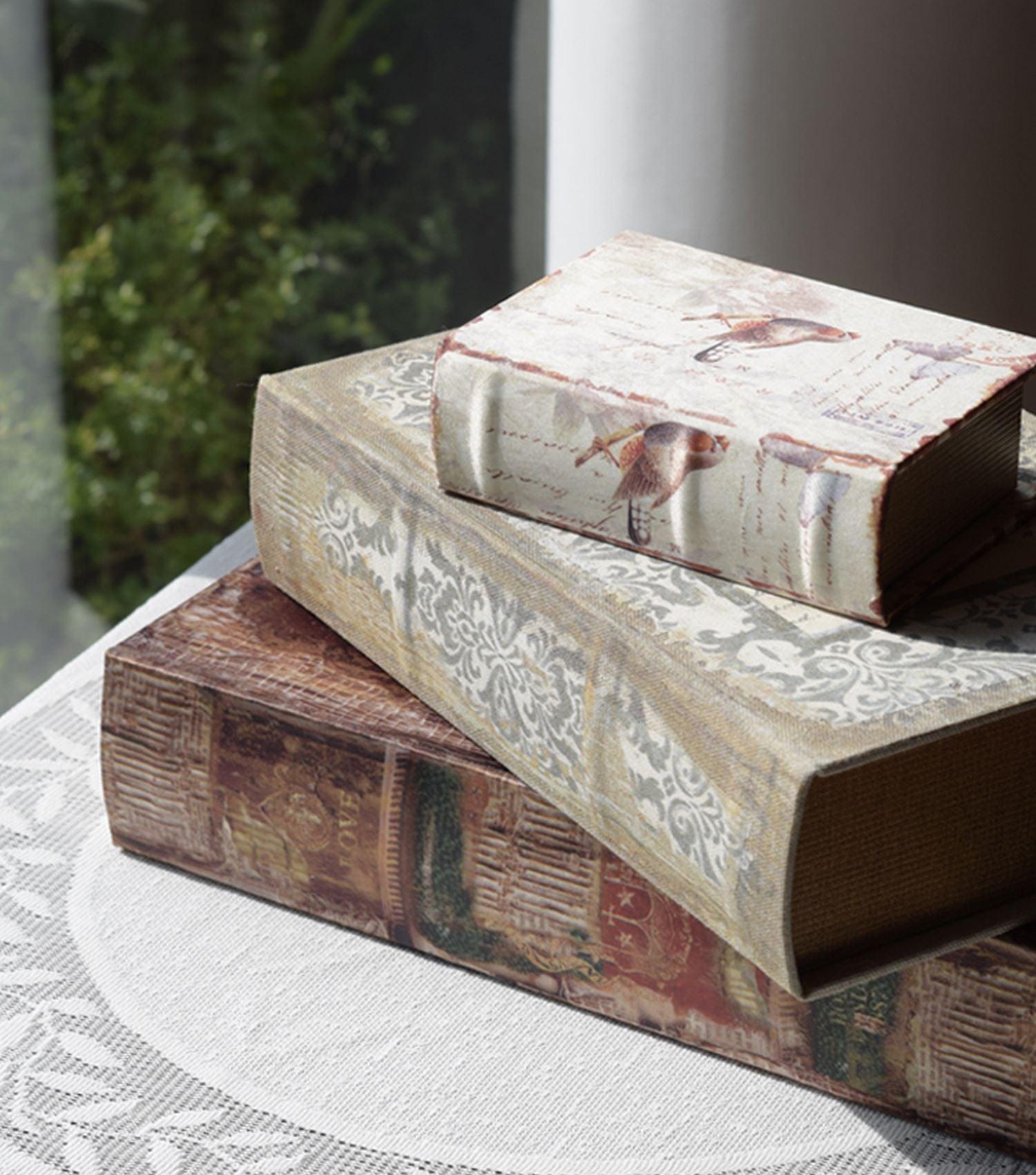 Vintage Book Boxes Large