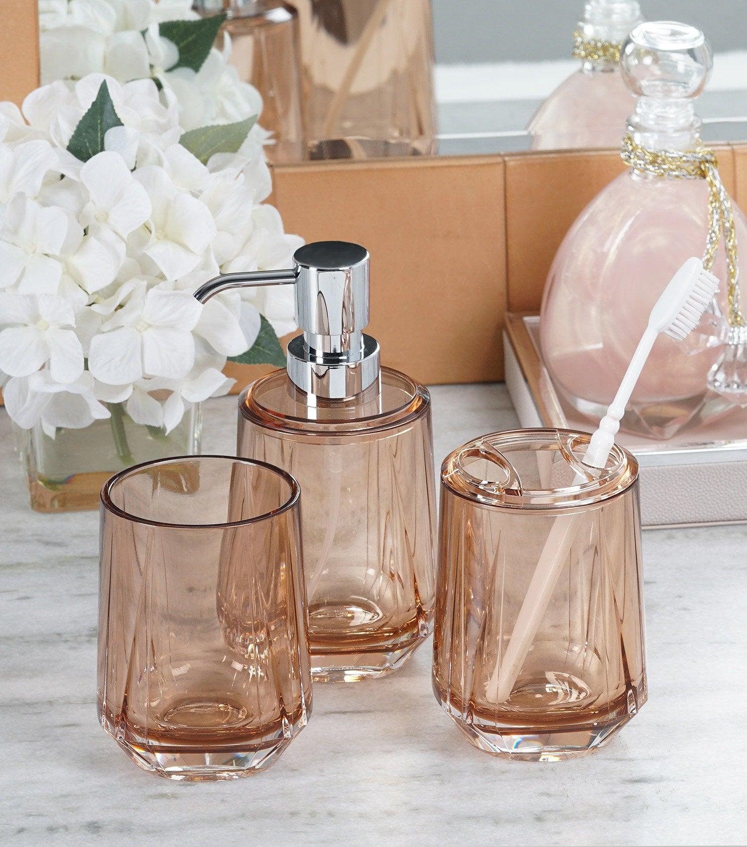 Luxurious Rose Quartz Bath Set - Elegant Beauty from Taiwan