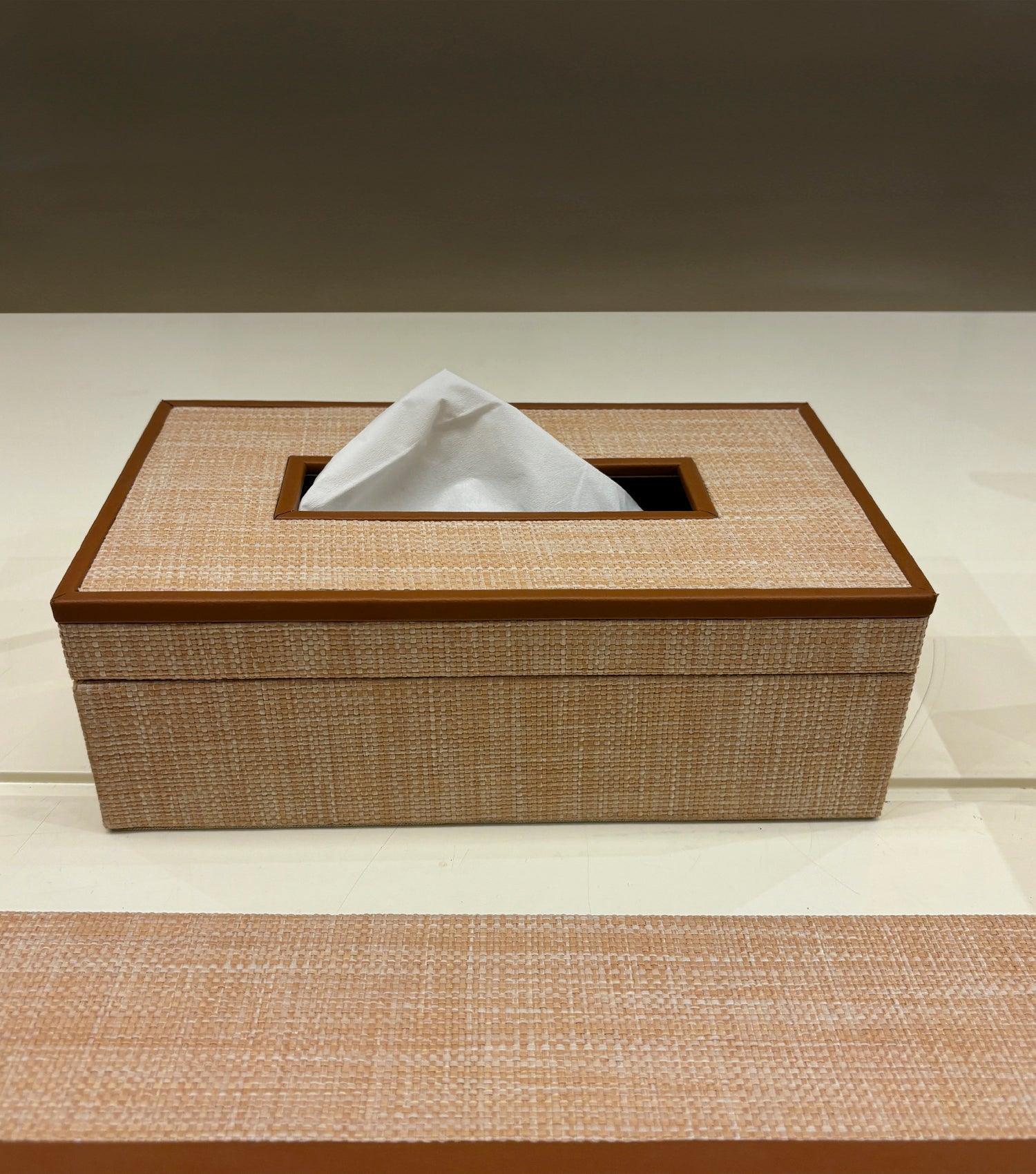Raffia Tissue box